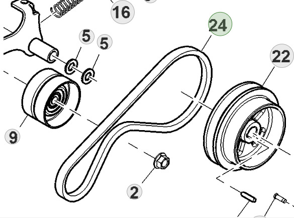 John Deere BELT SET TCU25209 - Farol Shop