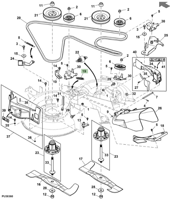 John Deere EXTENSION SPRING GX25193 - Farol Shop