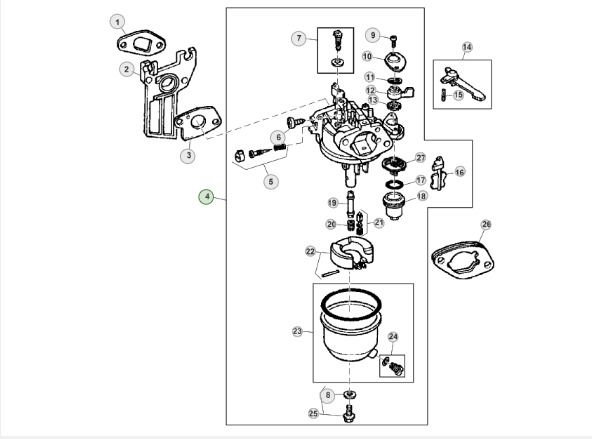 John Deere CARBURETOR MIA12398 – Farol Shop