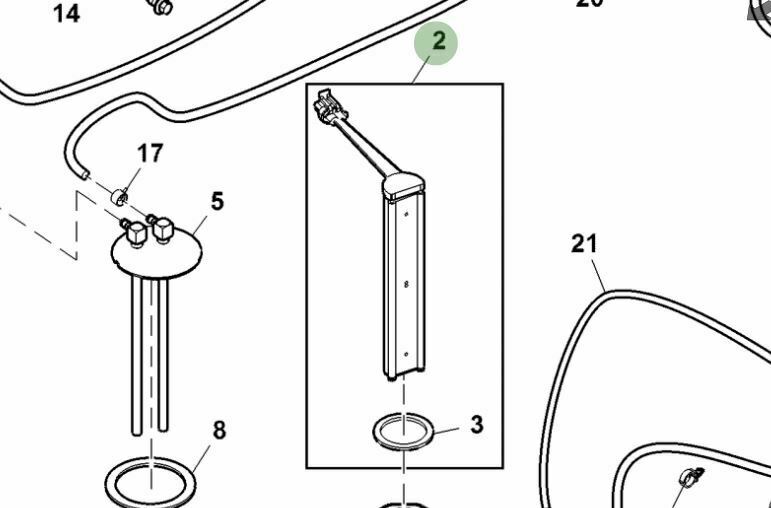 John Deere LEVEL GAUGE AM144939 - Farol Shop