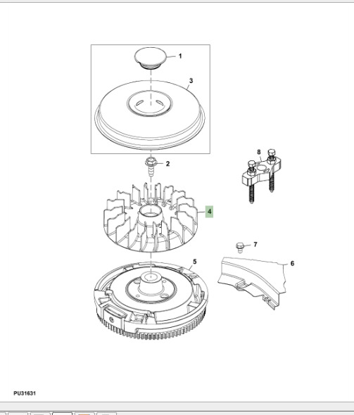 John Deere FAN MIU12159 - Farol Shop