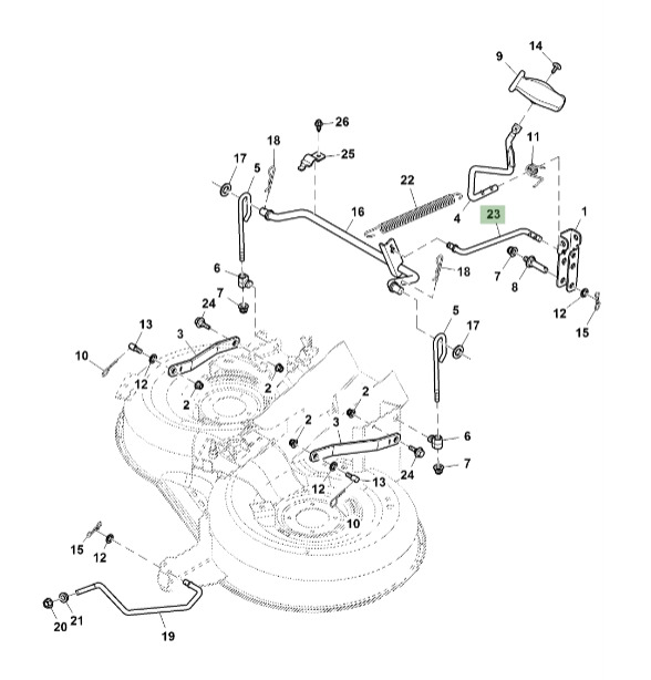 John Deere ROD UC16573 - Farol Shop