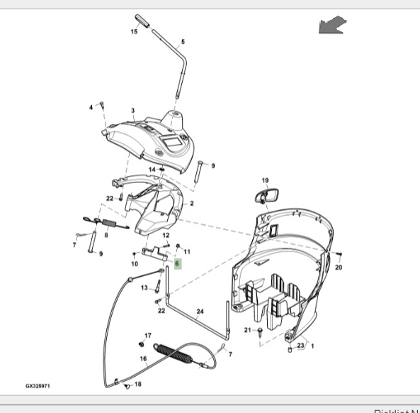 John Deere LEVER GX24309 – Farol Shop
