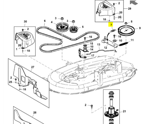 John Deere EXTENSION SPRING GX26251 - Farol Shop