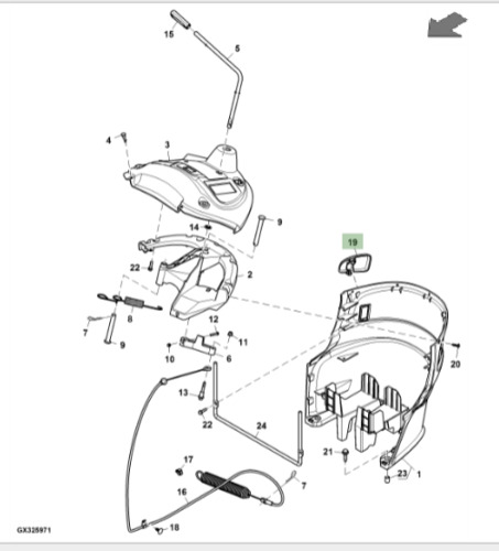 John Deere CLIP GX24198 - Farol Shop
