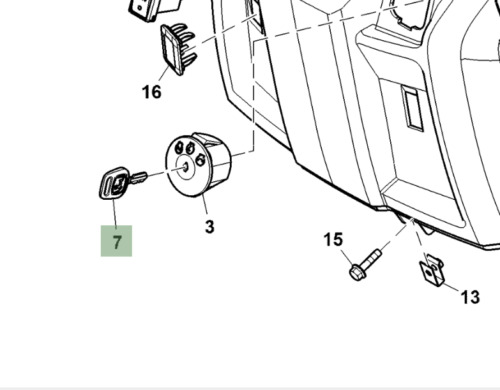 John Deere Key LVA17264 - Farol Shop